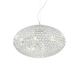 Martinez SP8 8 Light Gold with Crystal Pendant Light