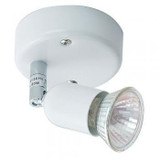 Bas White Switched Adjustable Spotlight