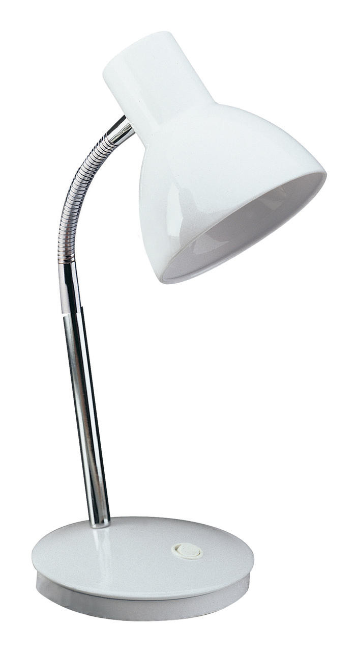 Bella White Adjustable Task Table Lamp