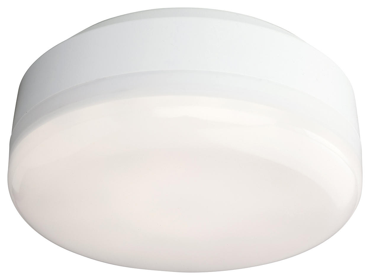 Aden White with Acrylic Diffuser IP44 Flush Ceiling Light