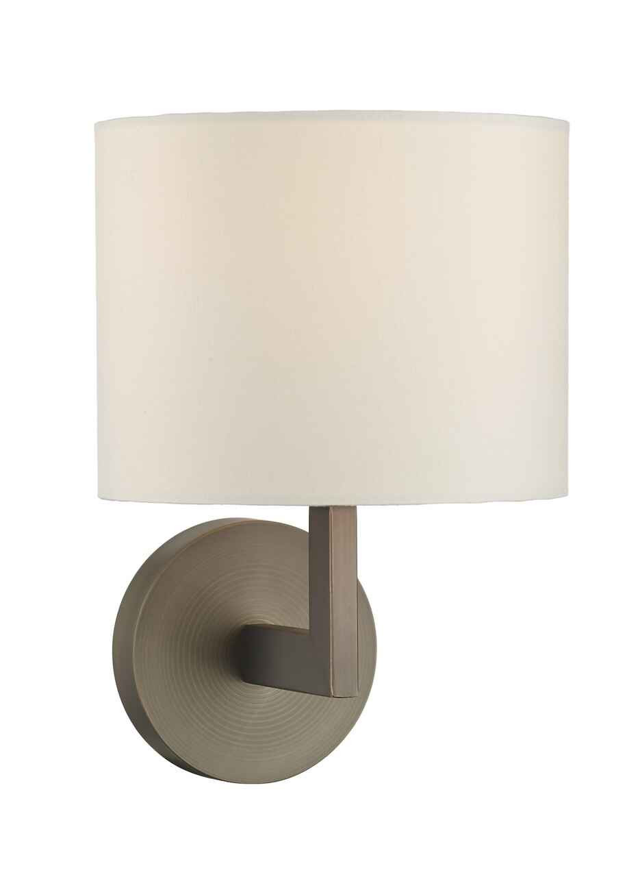 Ferrara Bronze Round Base Square Arm Wall Light Base Only