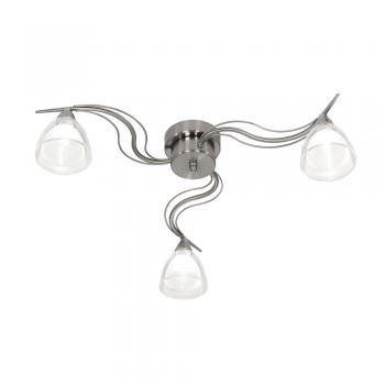 Portland Antique Chrome with Glass Wall Light