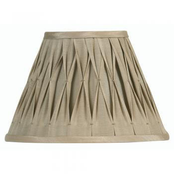 Sutlej Silk Sand Pinch Pleated 25cm Shade Only