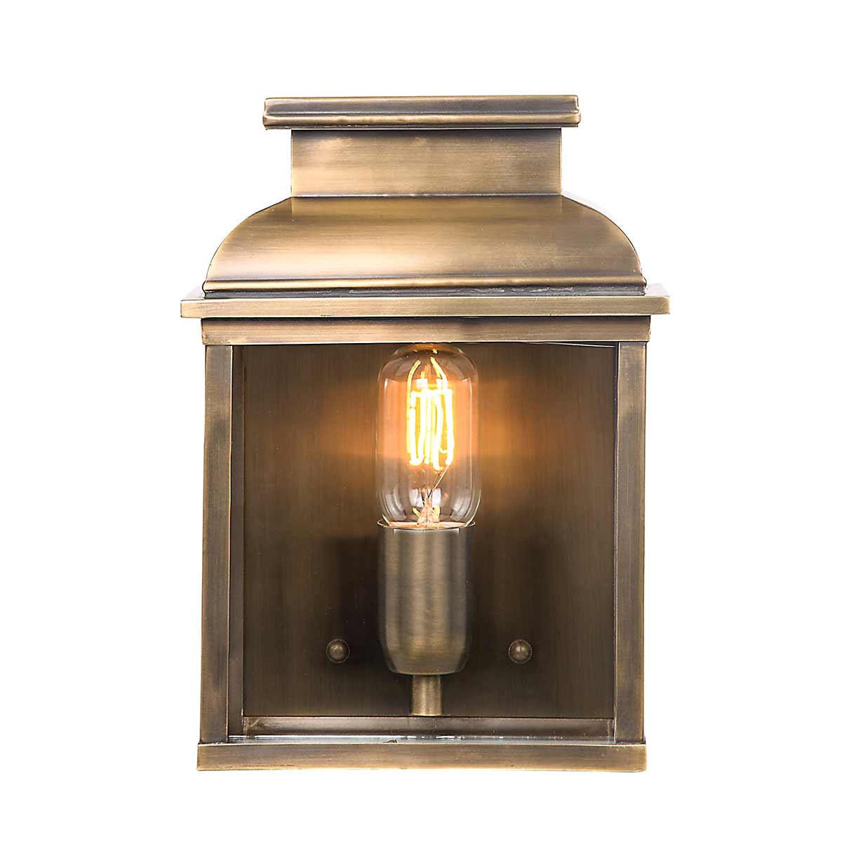 St Martins Aged Brass IP44 Wall Light