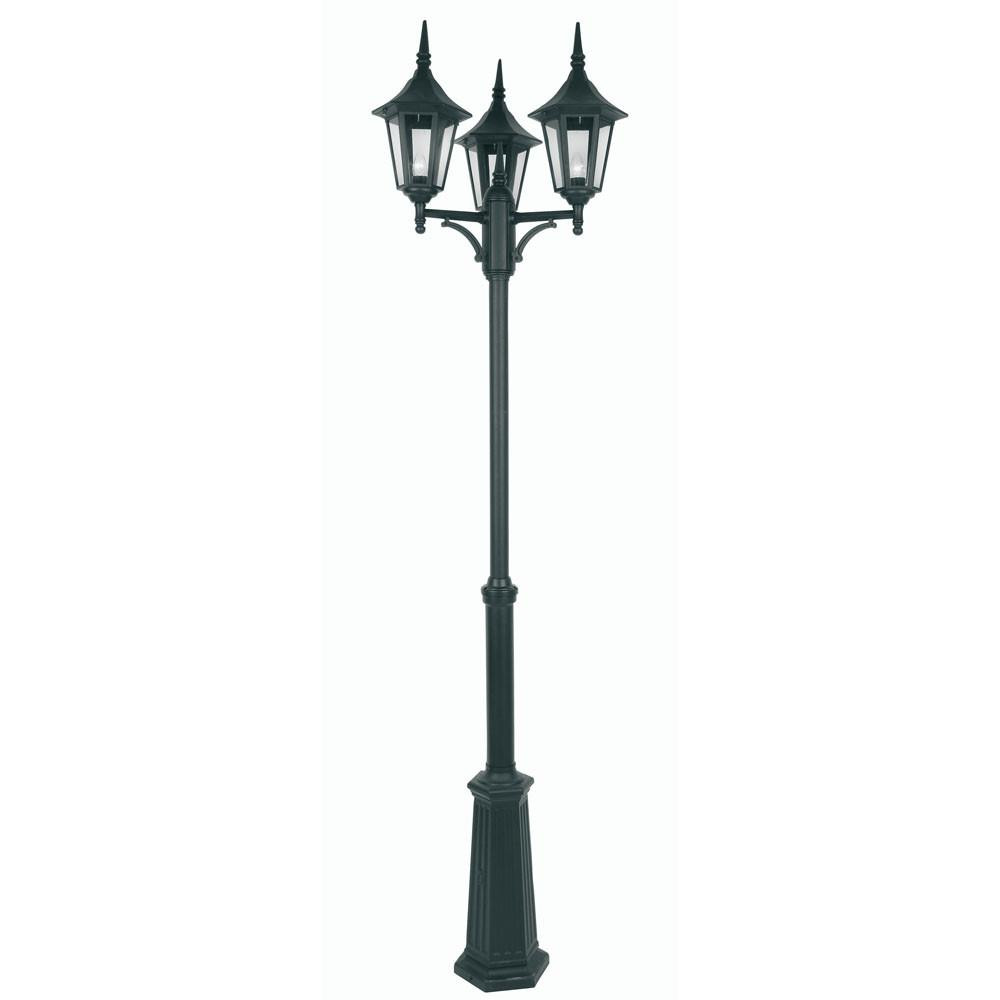 Cardinal 2 Light Black Adjustable IP44 Lamp Post Light