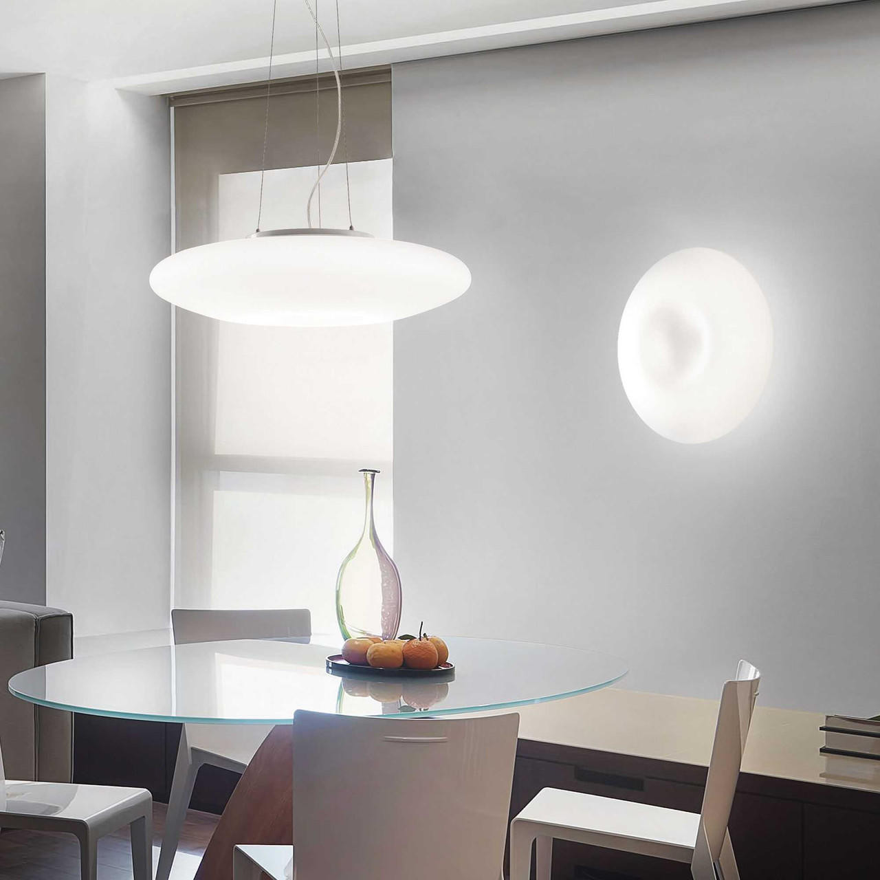 Glory PL5 5 Light Satin Nickel with White 60cm Wall Light