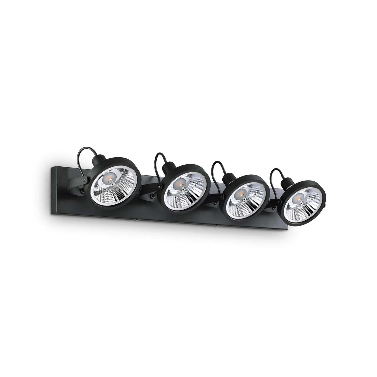 Glim PL2 2 Light Black Adjustable Wall or Ceiling Spotlight