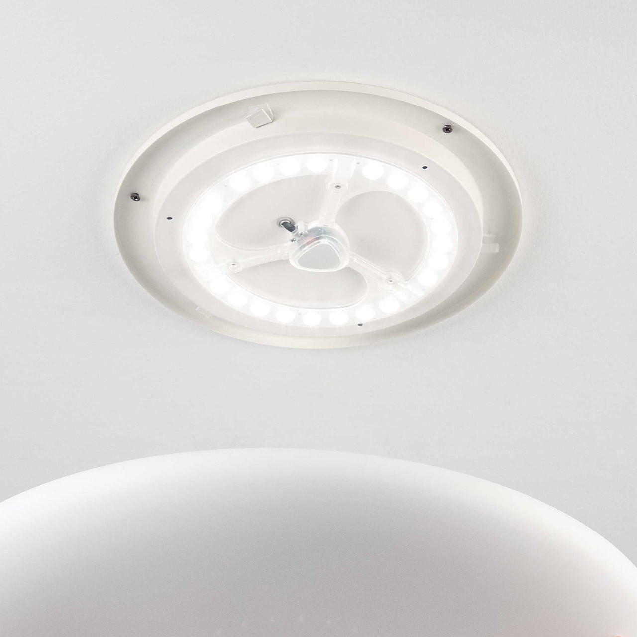 Level PL White 60cm LED Flush Ceiling Light