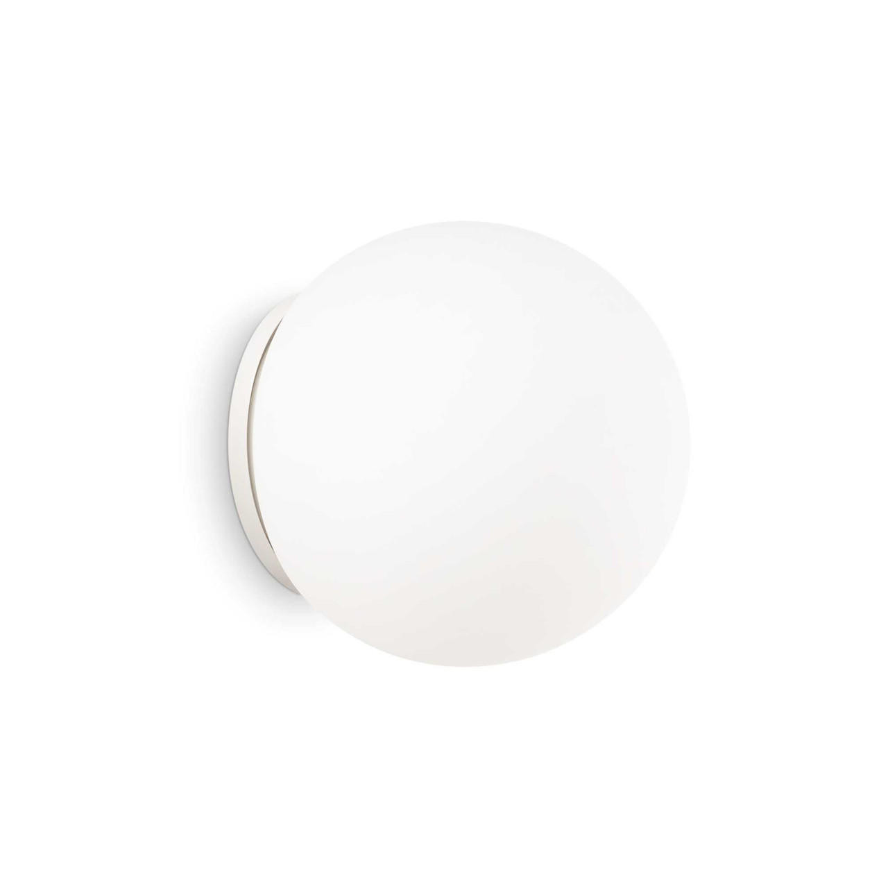 Mapa AP1 White Acrylic Sphere 15cm Wall Light