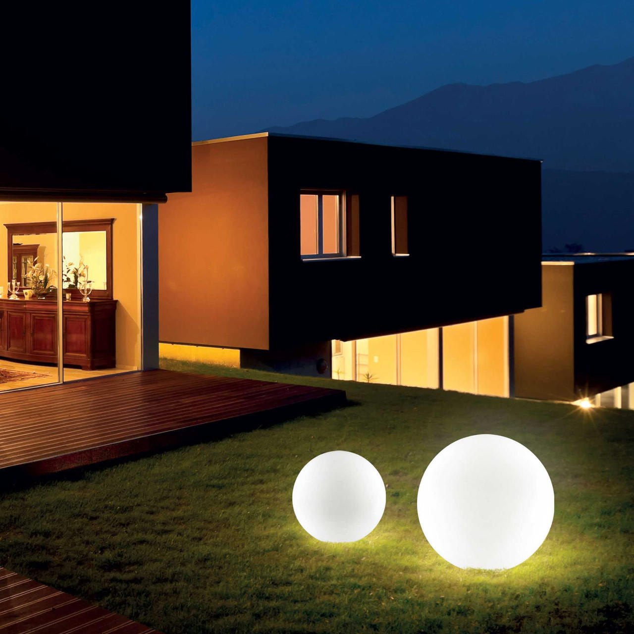 Sole PT1 White Opal Diffuser 30cm IP44 IP65 Ground Light