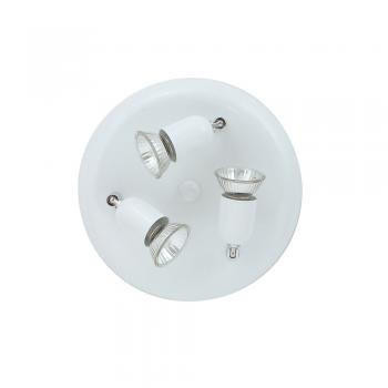 Bas White Switched Adjustable Spotlight