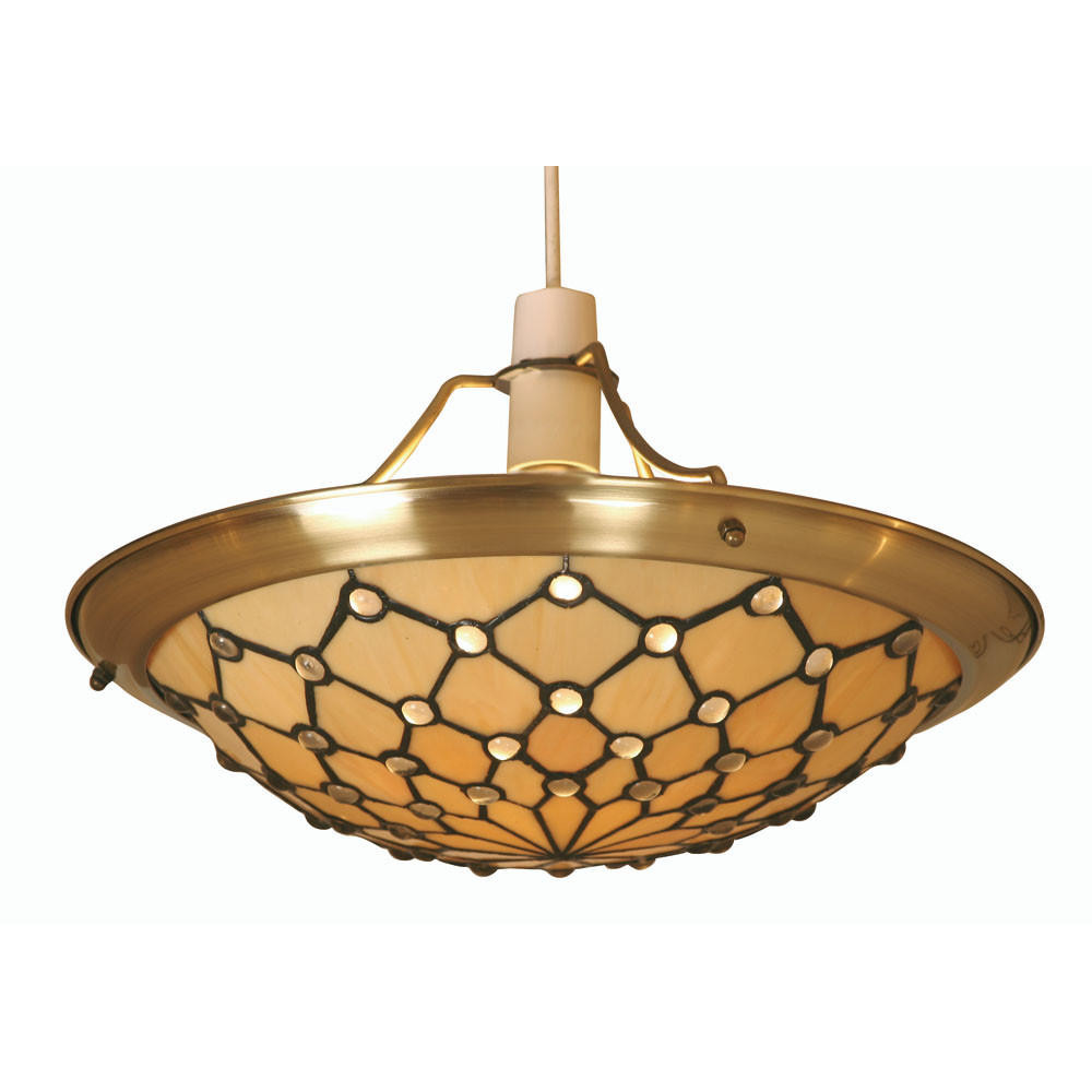 Rose Non Electric Tiffany Easy Fit Pendant Light