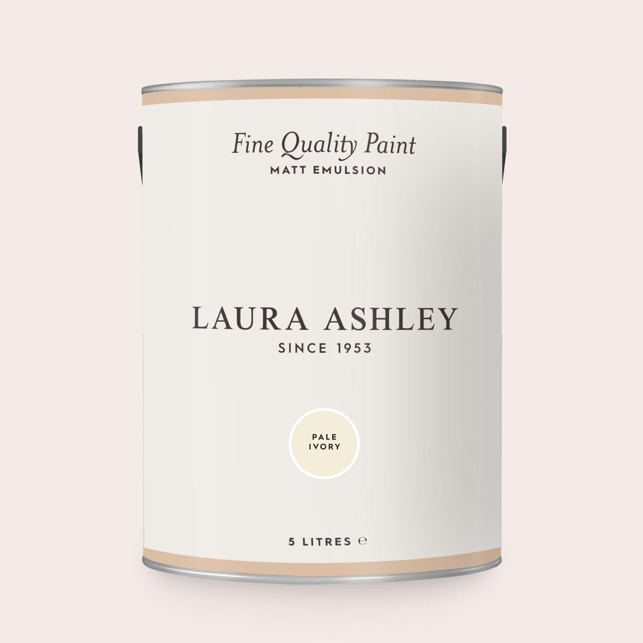 Laura Ashley Pale Ivory 5l Matt Emulsion Paint | The Online Lighting Store
