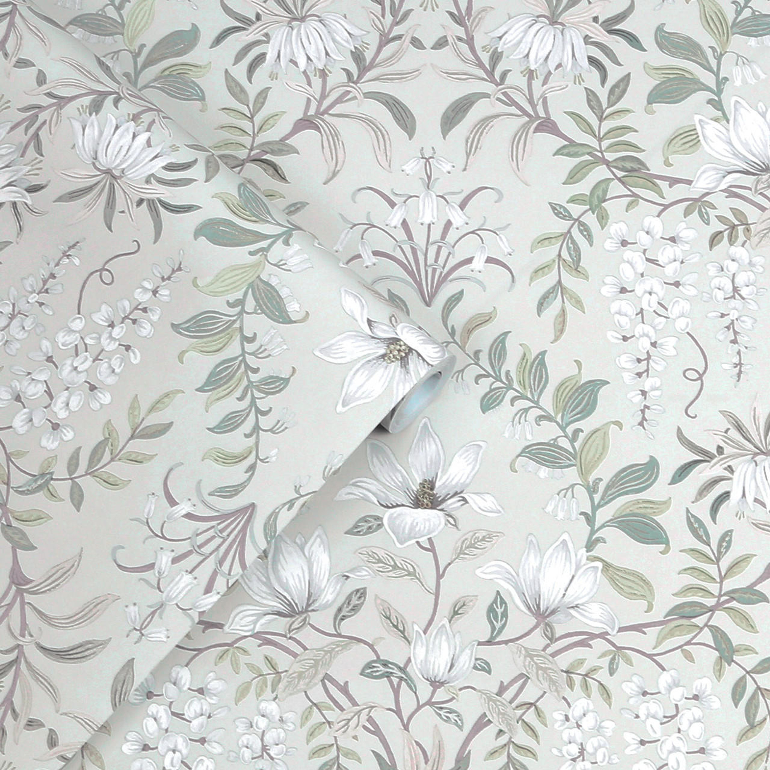 Laura Ashley Pale Iris Belvedere Wallpaper The Online Lighting Store