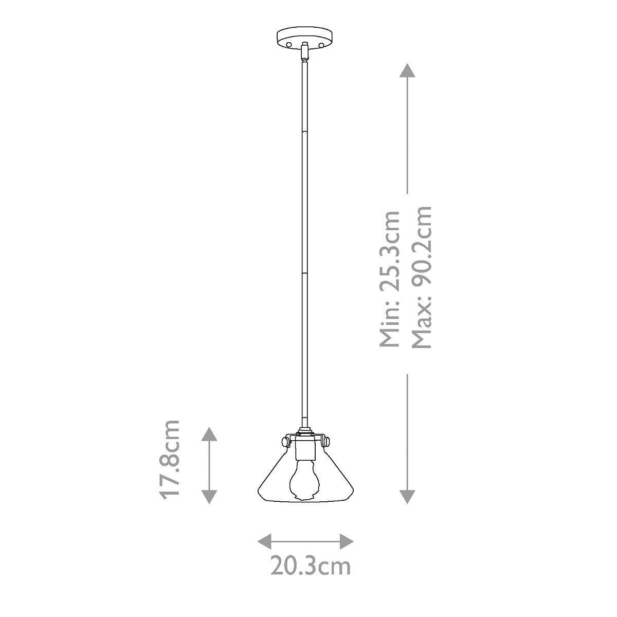 Congress Brushed Caramel Pendant Light