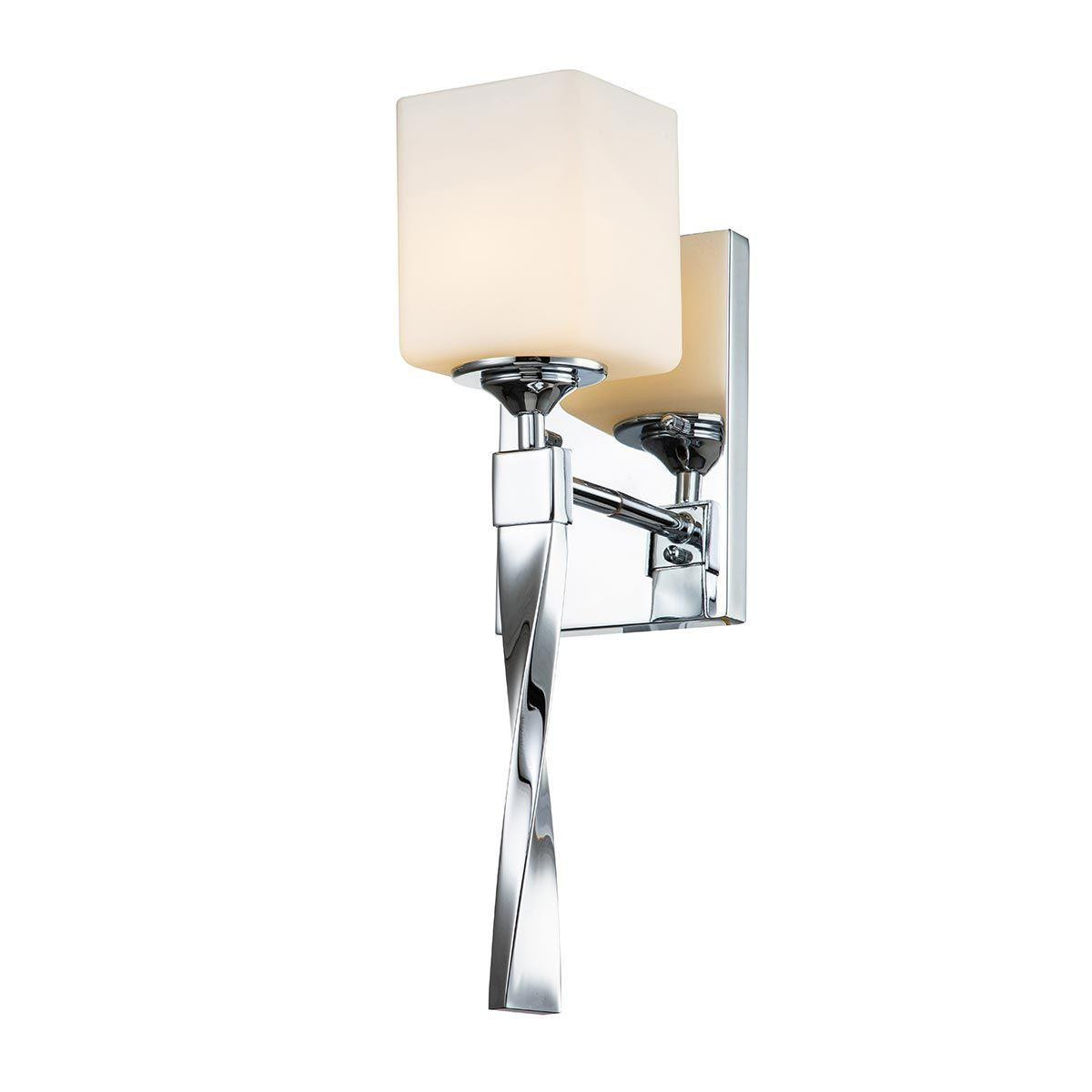 Mare Polished Chrome Rippled LED Wall Light
