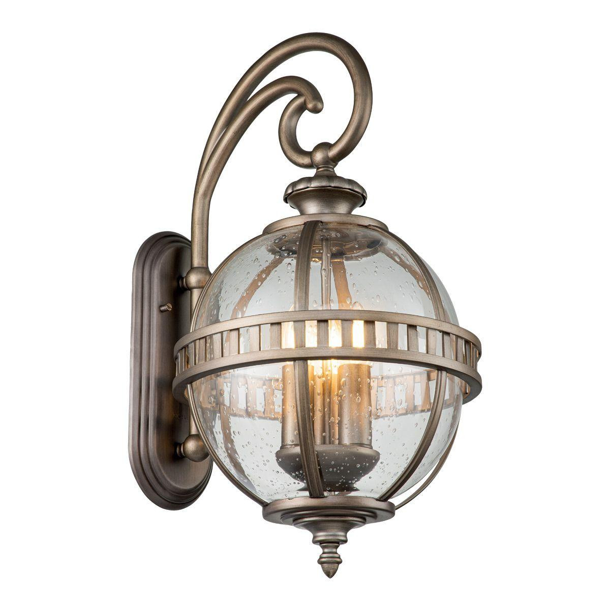 Halleron 3 Light Burnished Bronze IP44 Pendant Light