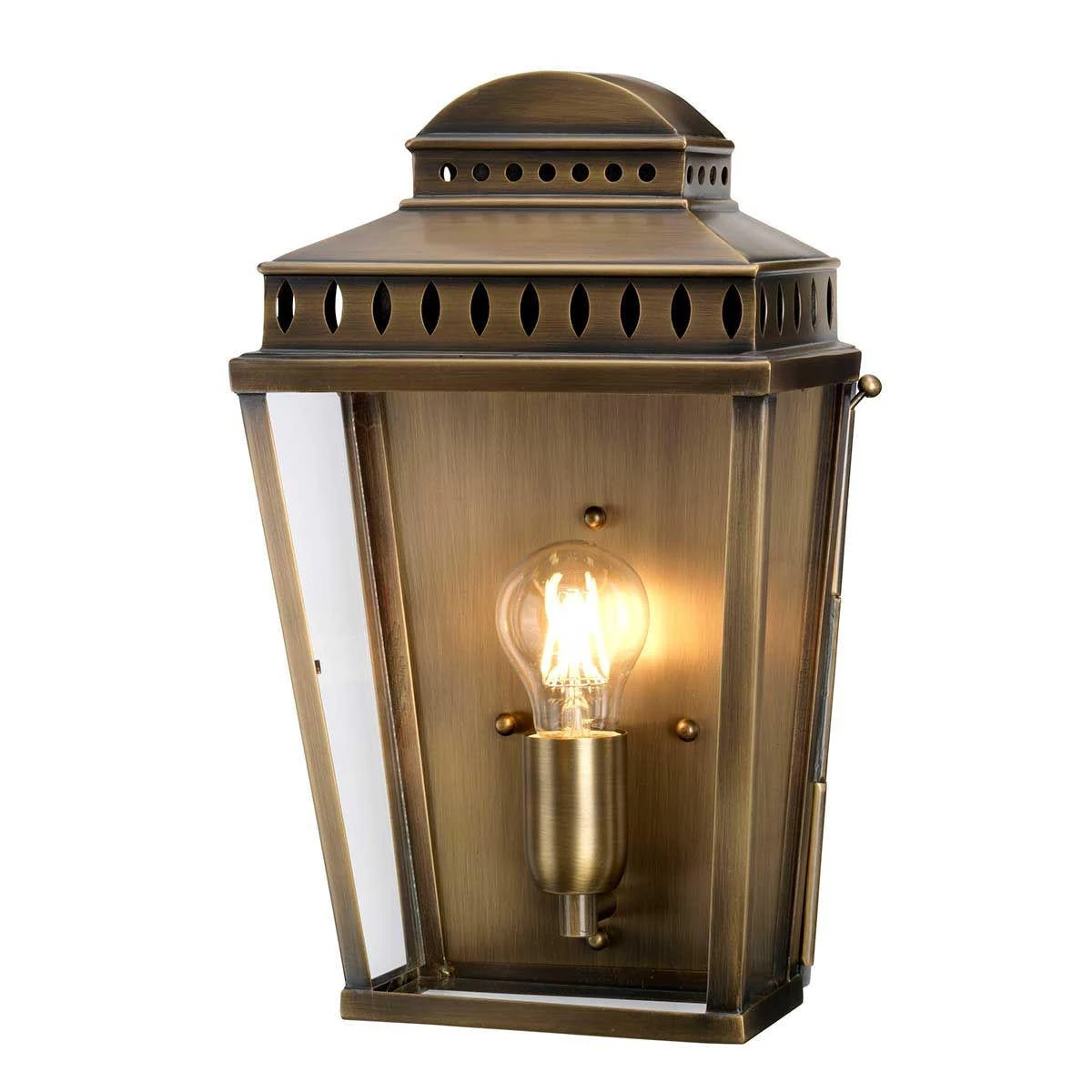 St Martins Aged Brass IP44 Wall Light