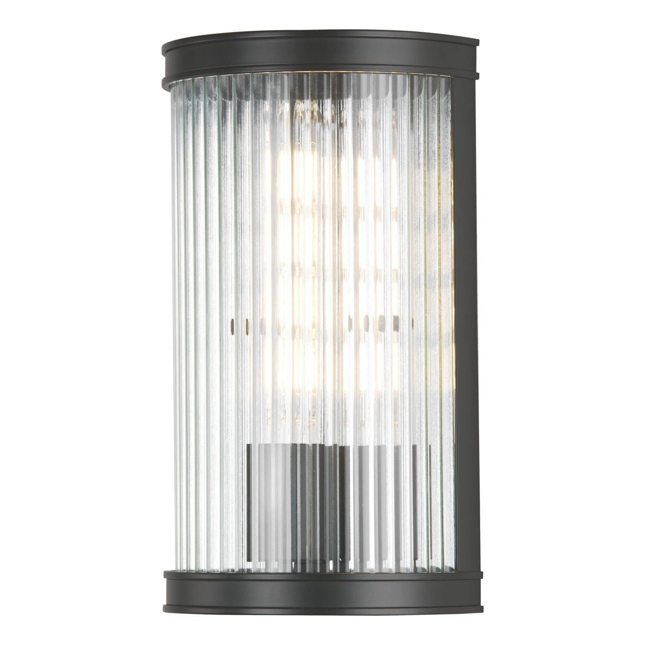 Bianka 3 Light Matt Black with Ribbed Glass Diffuser Pendant Light
