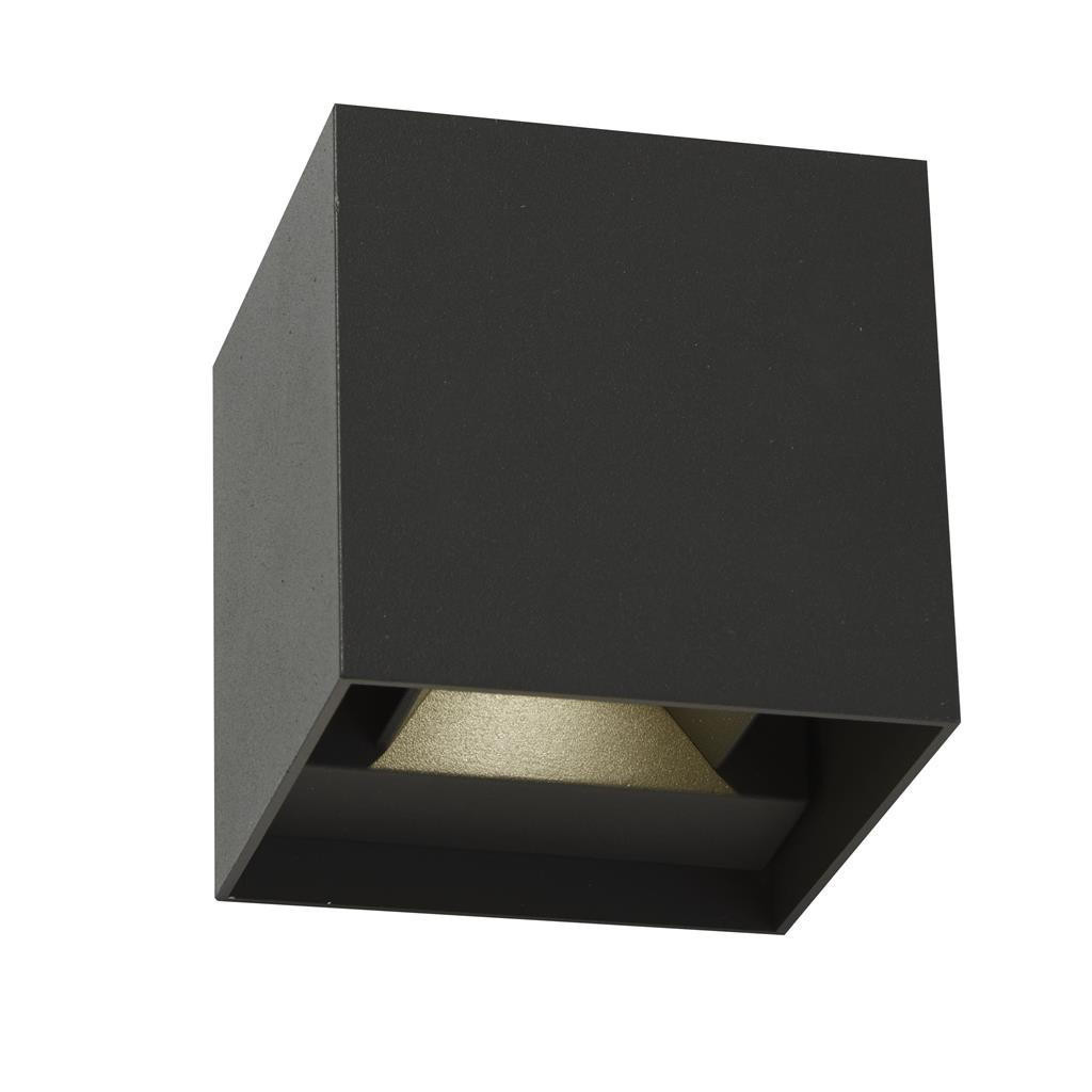 Balance Matt Black Dimmable LED Wall Light