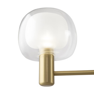Vision 3 Light Gold with Glass Diffusers Bar Pendant Light