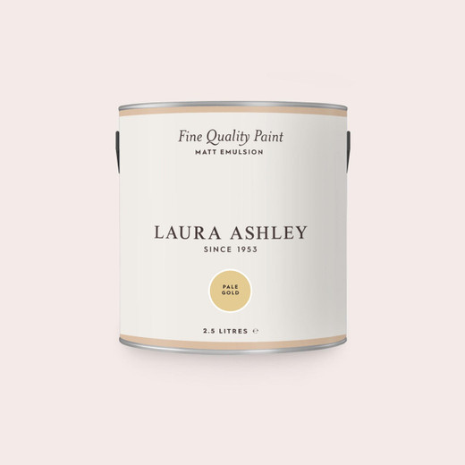 Laura Ashley Pale Gold 2.5l Matt Emulsion Paint | The Online Lighting Store