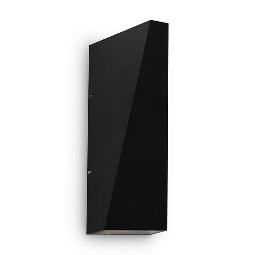 Times Square Black IP54 LED Wall Light