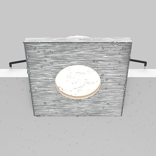 Stark Silver with White Diffuser Square Ceiling Recessed Light