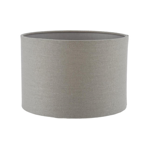 Pyramid Grey Linen Drum 25cm Shade Only