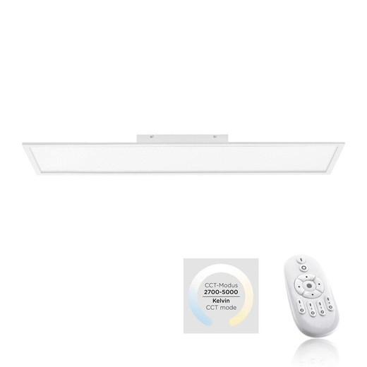 FLAT White Rectangular Remote Control Dimmable Ceiling