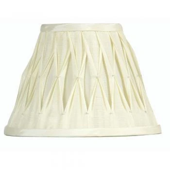 Sutlej Silk Sand Pinch Pleated 25cm Shade Only
