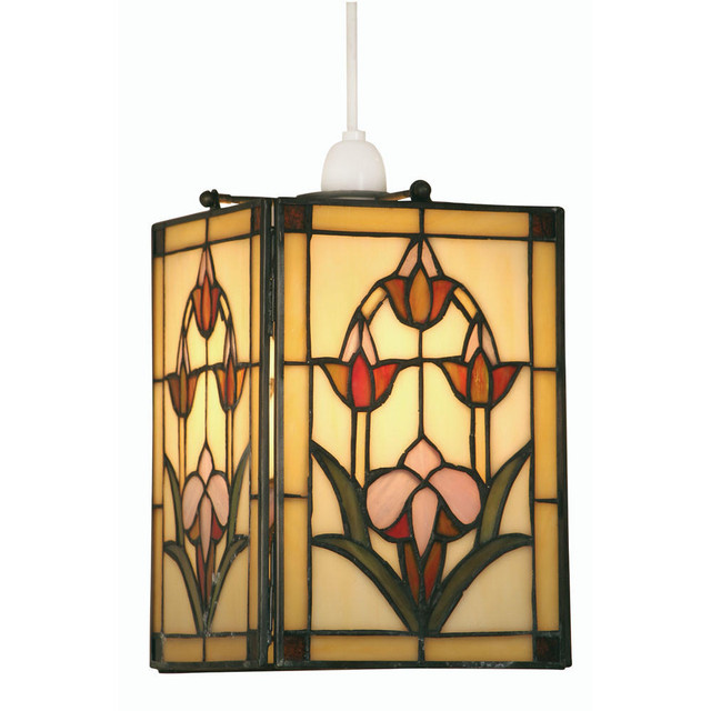 Rose Non Electric Tiffany Easy Fit Pendant Light