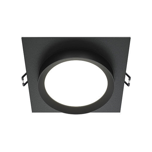 Hoop Black and Gold with White Diffuser Square Recessed Light
