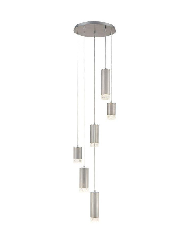 Cordelia 18 Light Brushed Satin Nickel Cluster Pendant Light