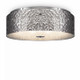 Ripple 5 Light Chrome with Glass Flush Ceiling Light