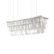 Martinez SP8 8 Light Gold with Crystal Pendant Light