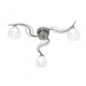 Portland Antique Chrome with Glass Wall Light