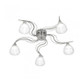 Portland Antique Chrome with Glass Wall Light