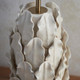 Layered Leaf White Ceramic Base Only 37.5cm Table Lamp