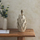 Layered Leaf White Ceramic Base Only 37.5cm Table Lamp