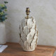 Layered Leaf White Ceramic Base Only 37.5cm Table Lamp