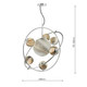 Mikara 7 Light Polished Chrome Planet Glass Ceiling Light