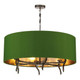 Joshua 6 Light Polished Bronze Shaded Pendant Light