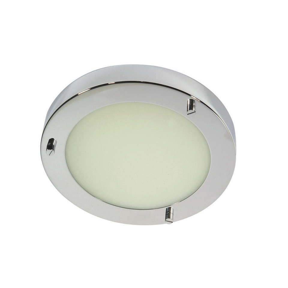 Rondo 2 Light Chrome 31cm IP44 Bathroom Ceiling Light