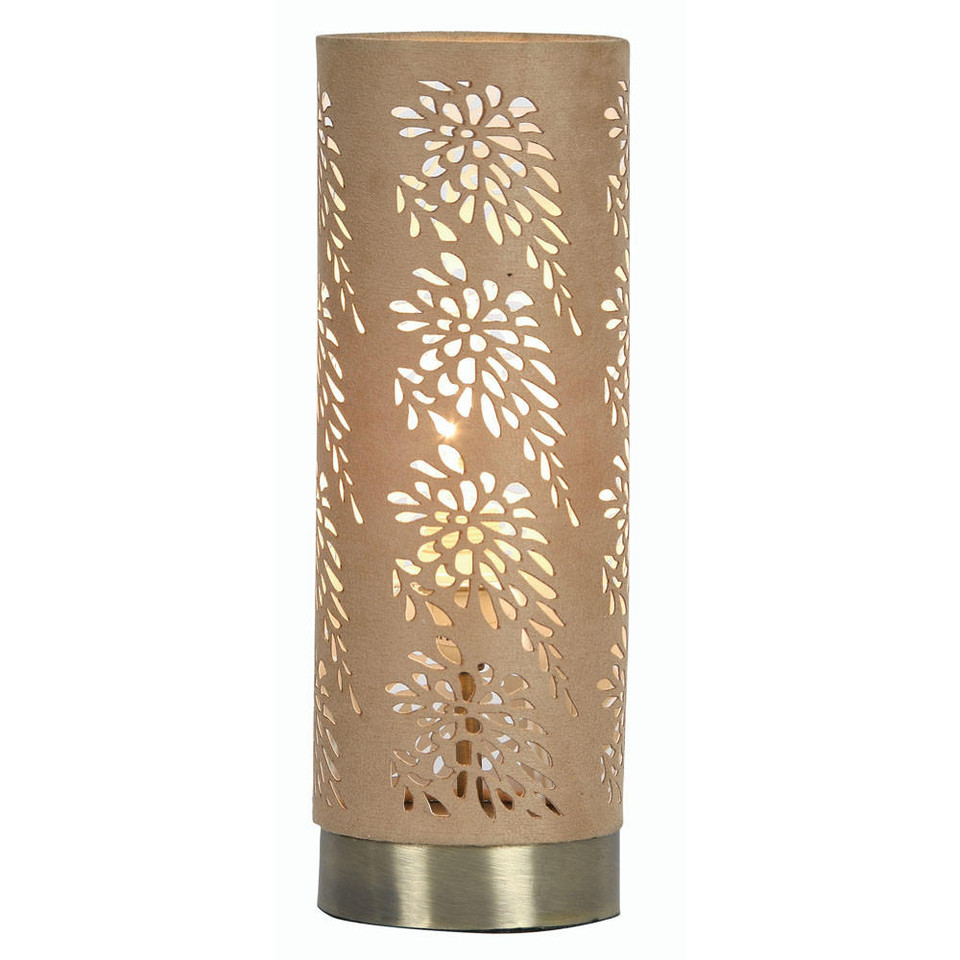 Tema Pale Pink Metal and Glass Touch Table Lamp