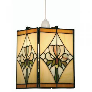 Rose Non Electric Tiffany Easy Fit Pendant Light