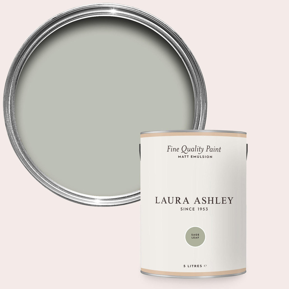 Laura Ashley Sage Leaf 2.5l Matt Emulsion Paint | The Online Lighting Store