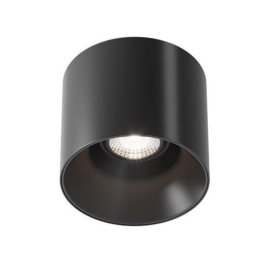 Alfa LED Black Dimmable 25W 3000K Surface Downlight