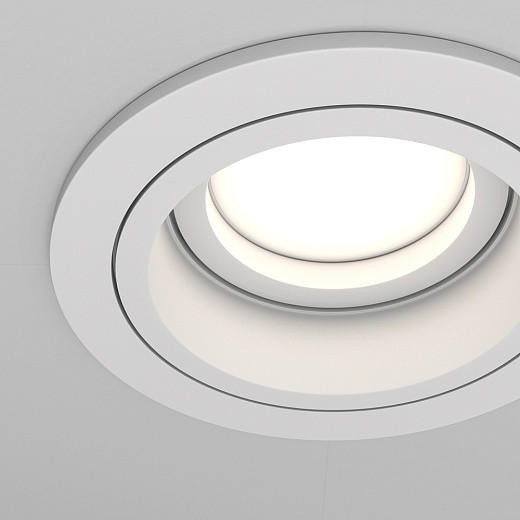 Atom White Adjustable Round 4cm Ceiling Recessed Light
