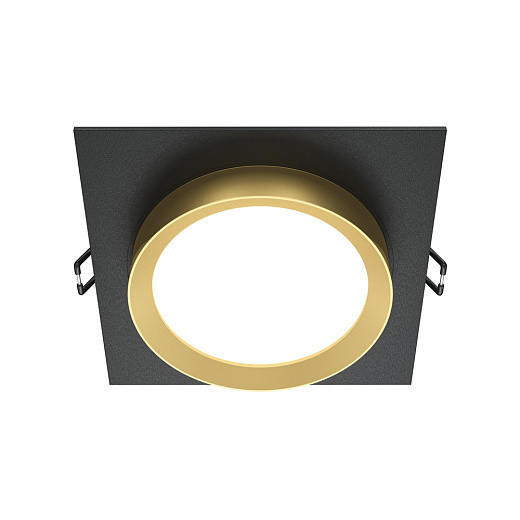 Hoop Black with White Diffuser Square Recessed Light